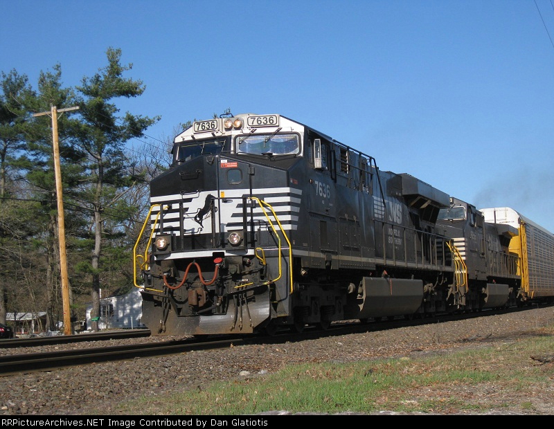 NS 7636 and NS Operation Lifesaver 9256 pull AYMO through Shirley